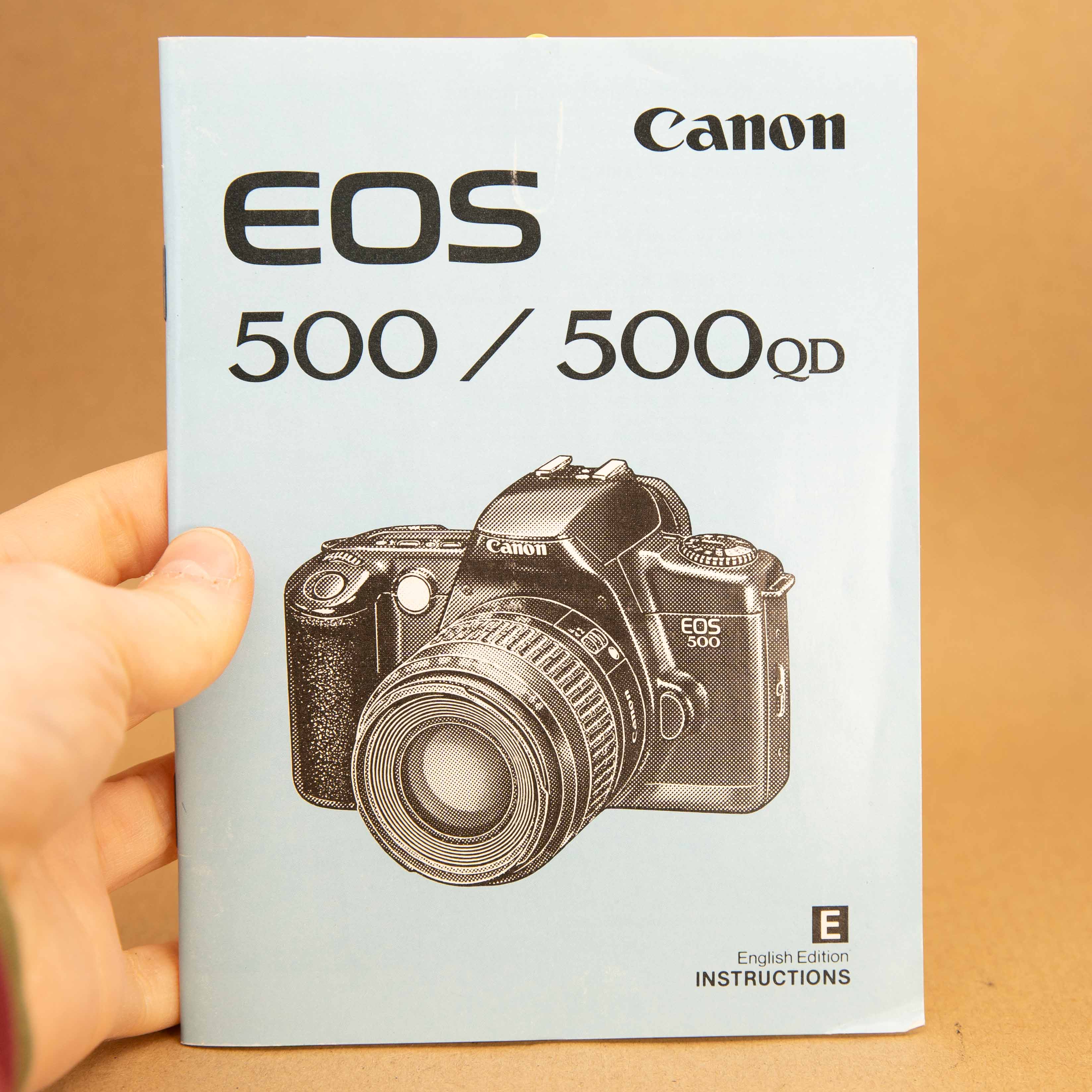 Original Canon EOS 500 Instruction Manual – Cameras By Max Ltd