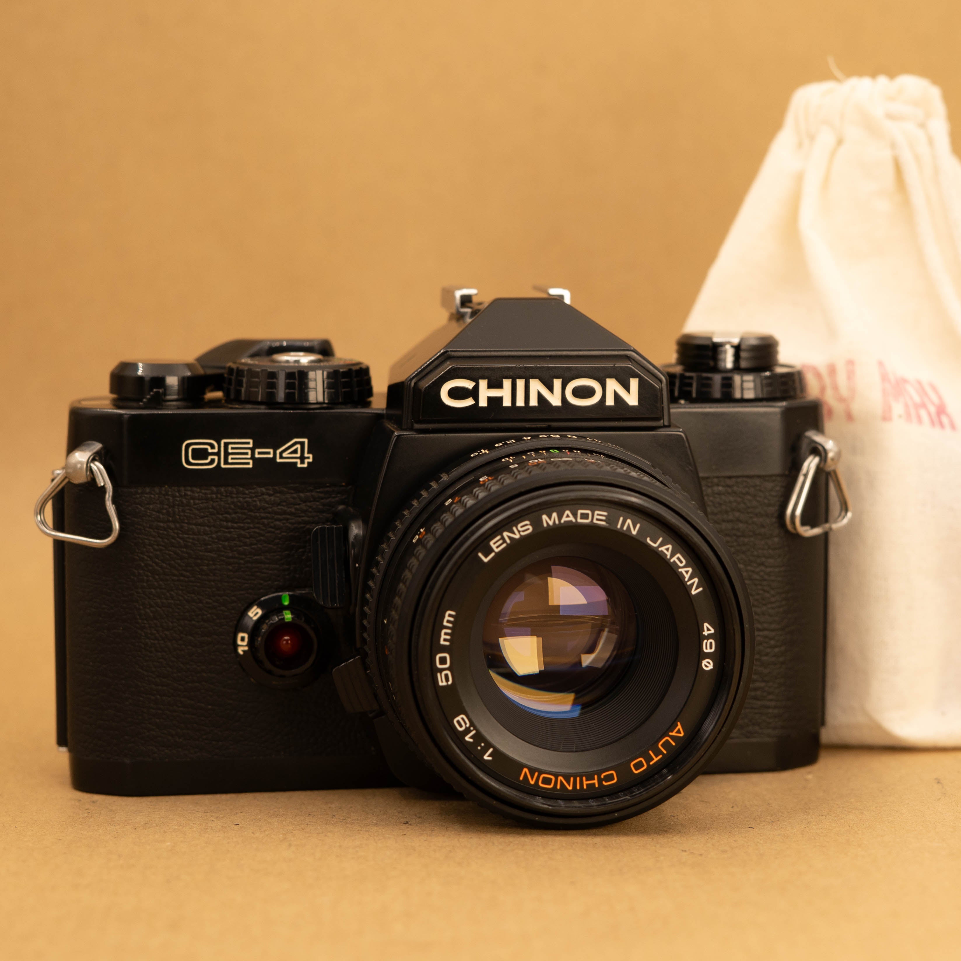 Chinon CE-4 with 50mm f/1.9 Lens 35mm SLR Film Camera - Refurbished ...