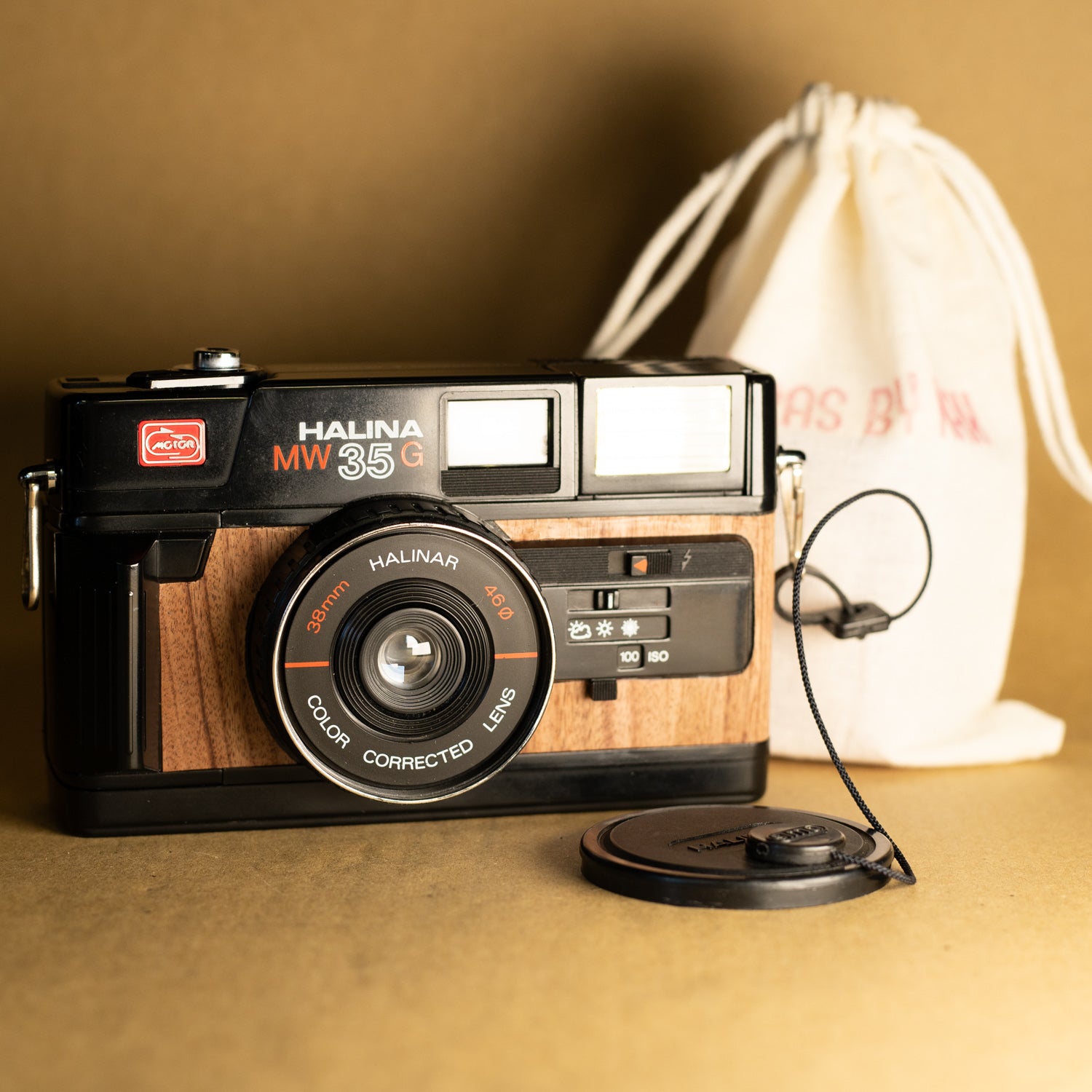 Halina MW35E Beginner 35mm Film Camera in Rose Wood - Refurbished ...