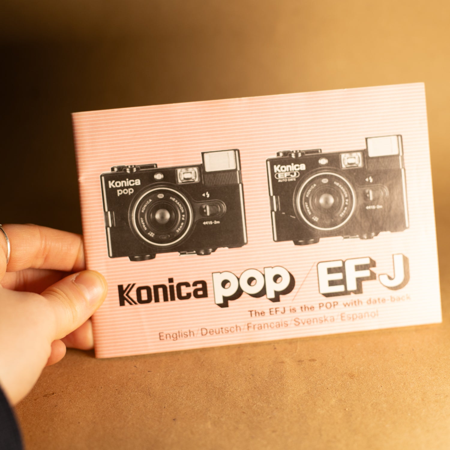 Original Konica Pop Instruction Manual – Cameras By Max Ltd