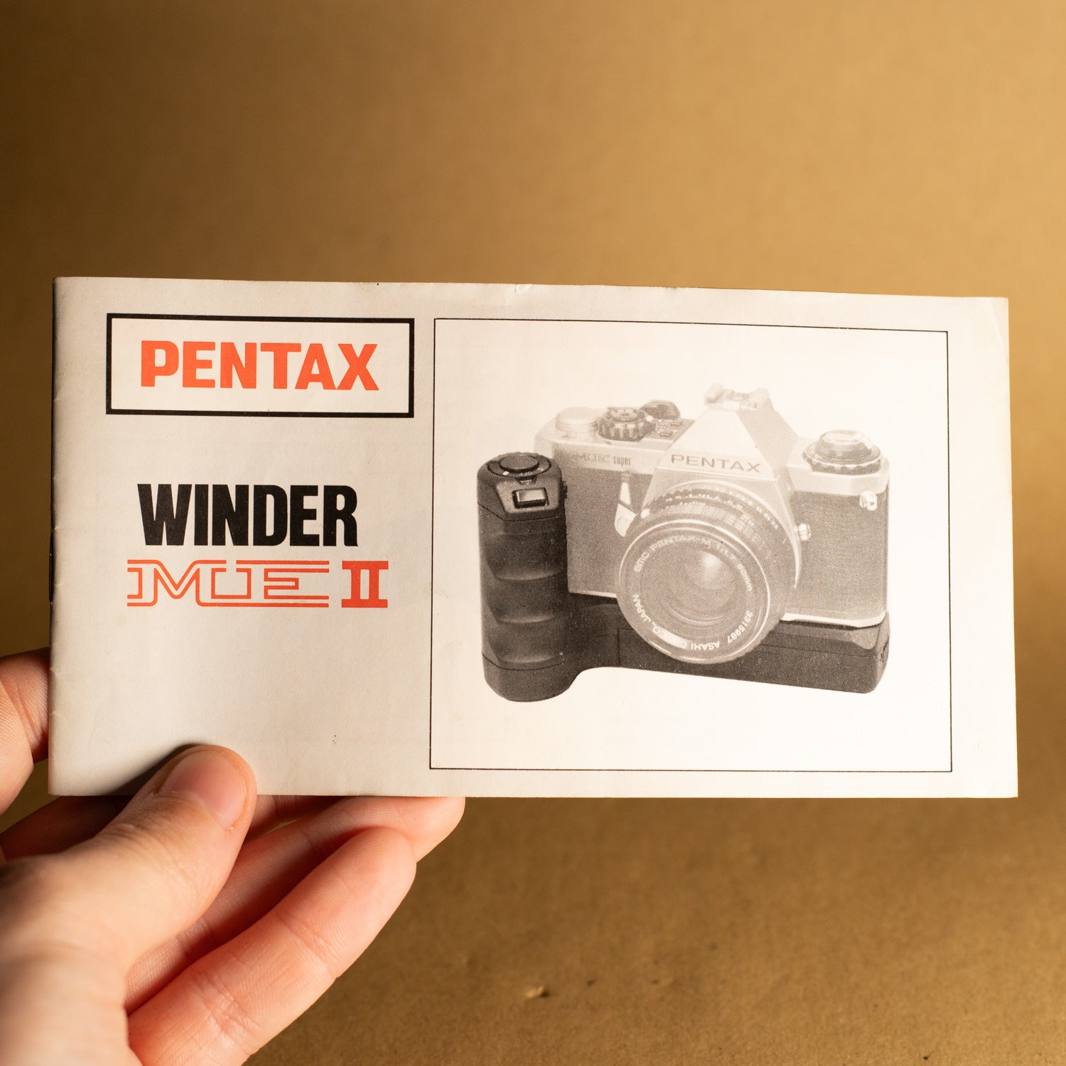 Original Pentax Winder ME II Instruction Manual – Cameras By Max Ltd