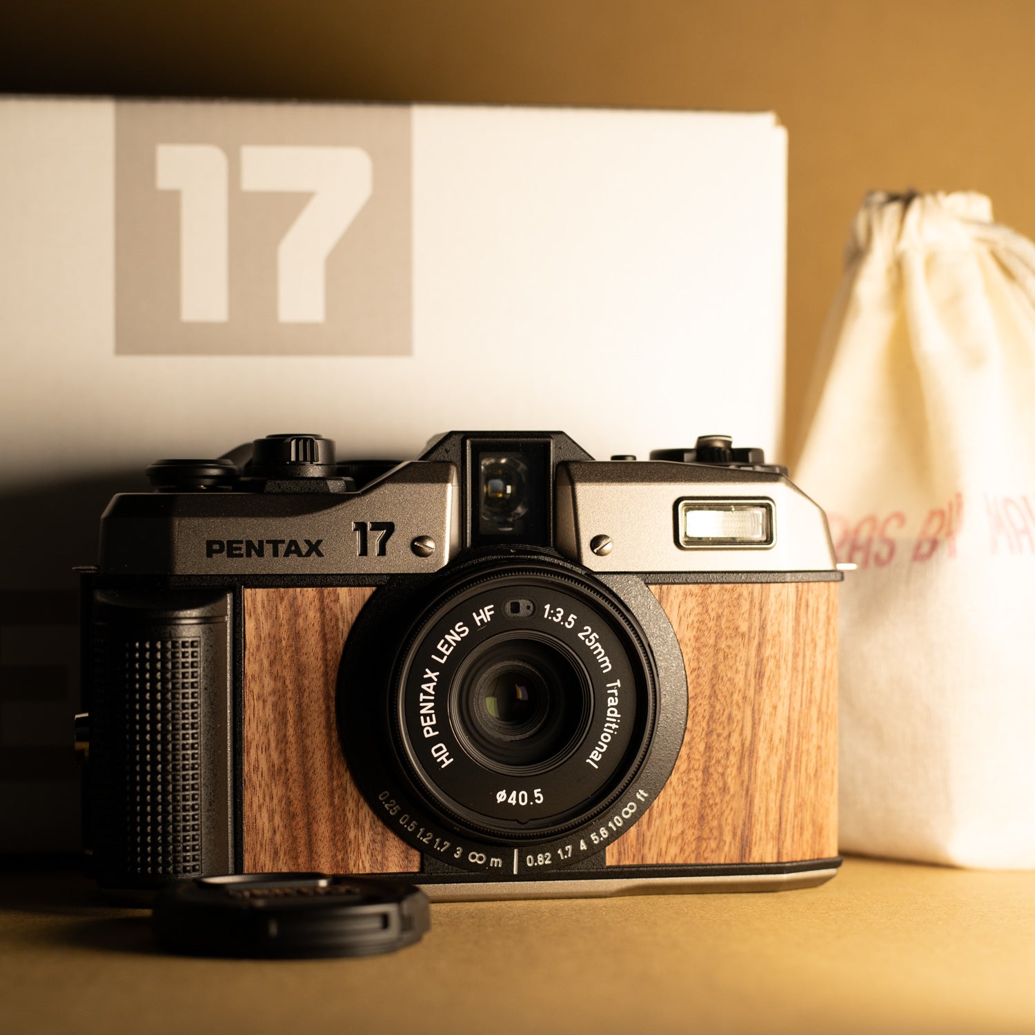 Pentax 17 35mm Half-frame Film Camera in Rose Wood with Roll of Film ...