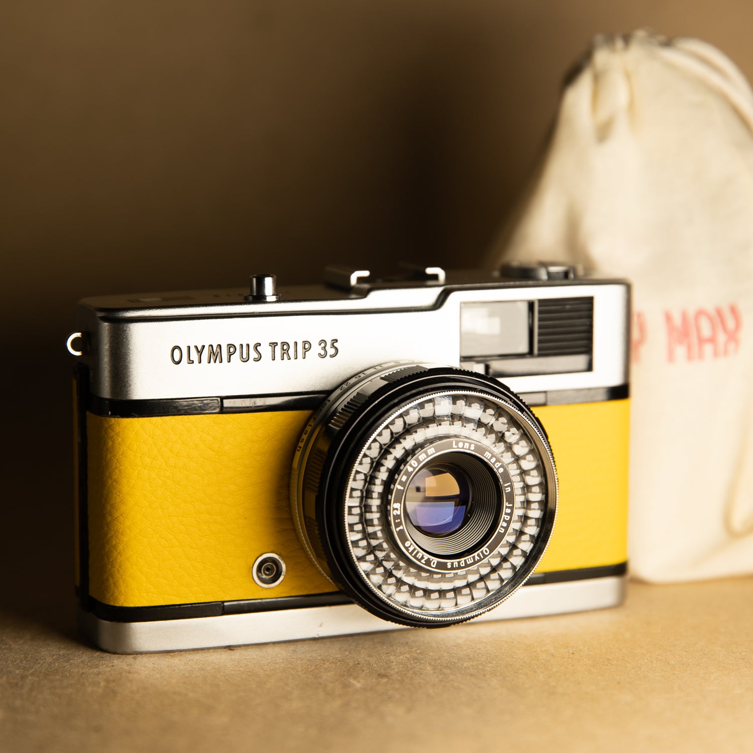 Yellow Olympus Trip 35 Film Camera with Roll of Film - Refurbished ...