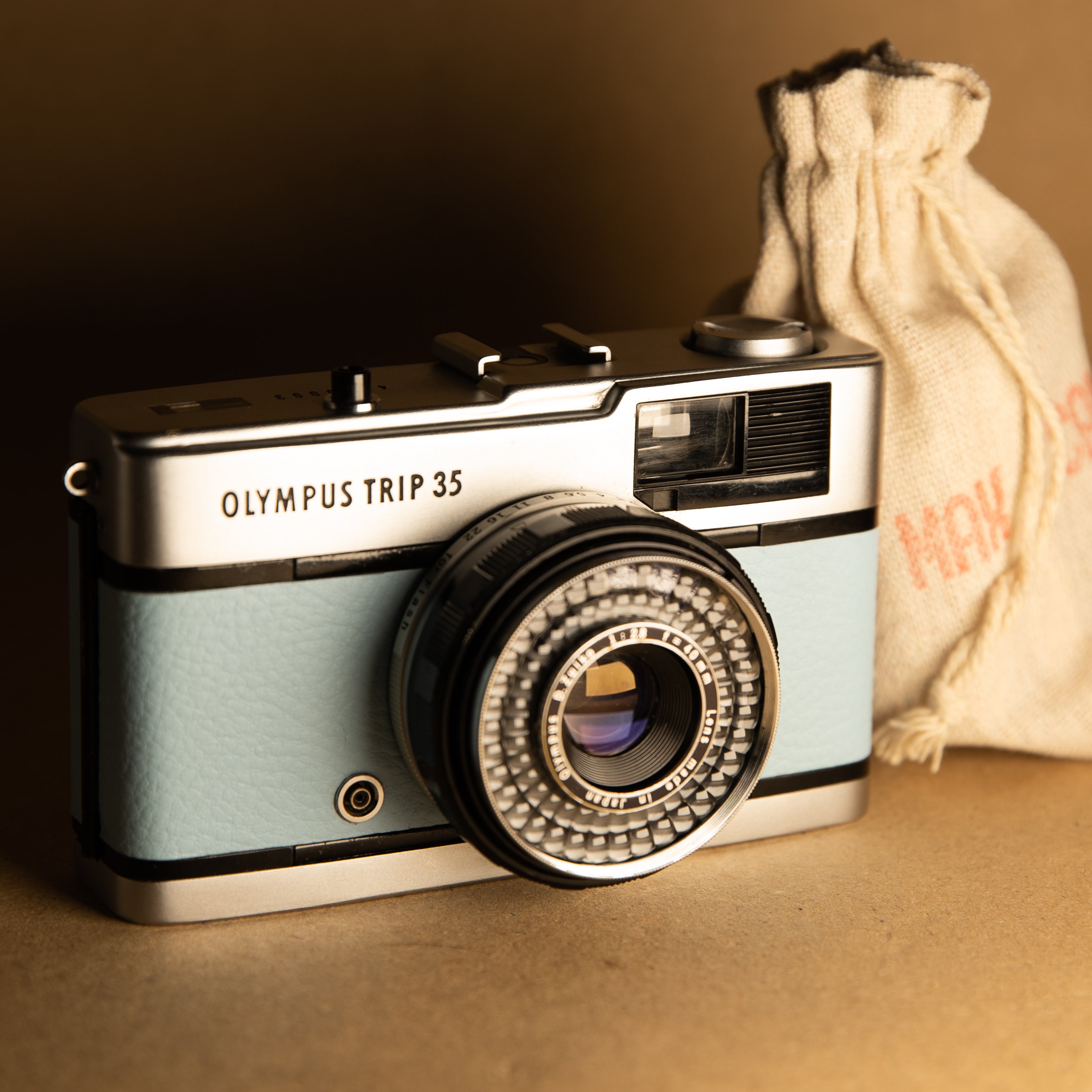Baby Blue Olympus Trip 35 with Roll of Film - Refurbished – Cameras By ...