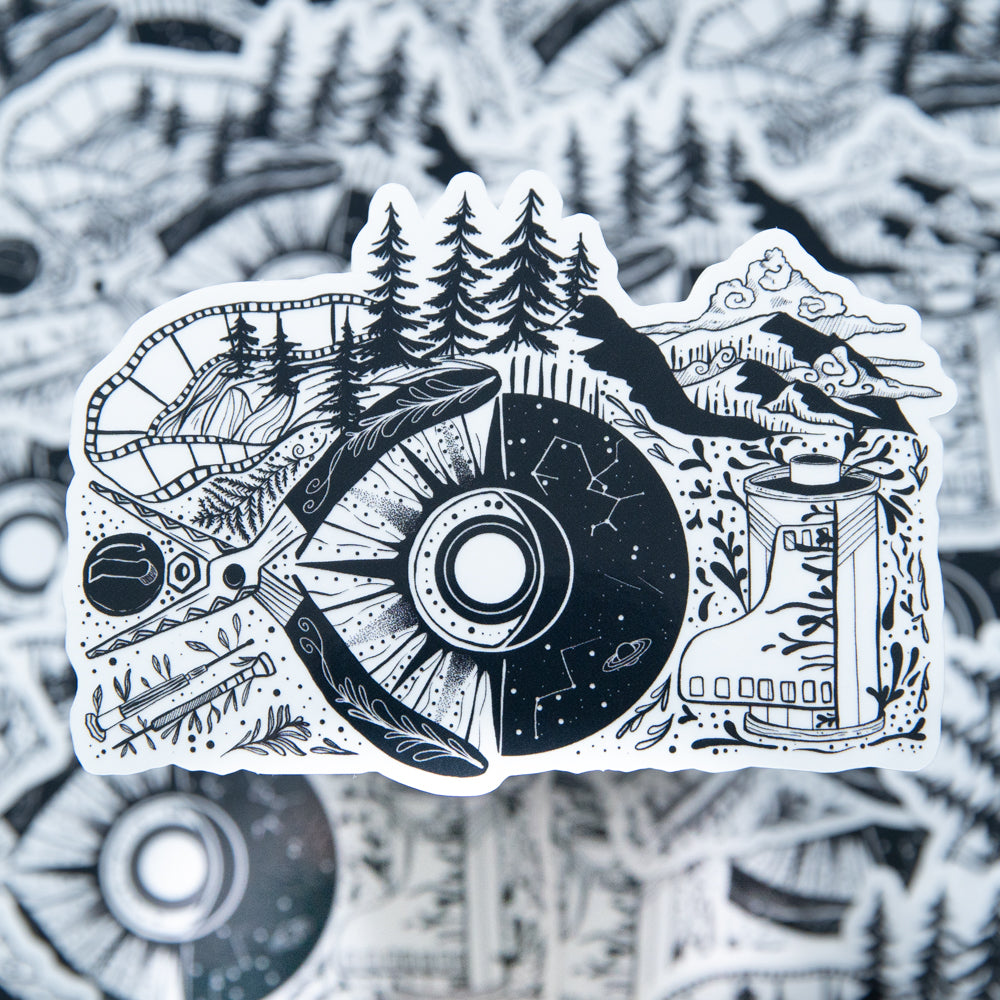 Adventure Camera Transparent Sticker – Cameras By Max Ltd